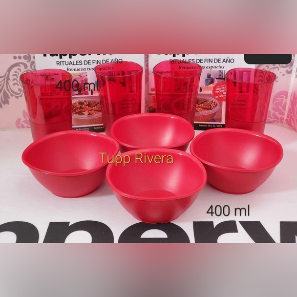 Tupperware | Kitchen | Tupperware Beautiful Set In Red | Poshmark